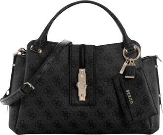 Guess Yvonne Satchel - - Bags - Damen - Schwarzk - ONE SIZE