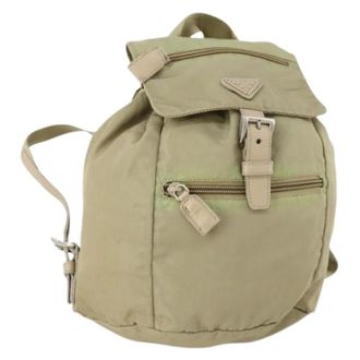 Prada Pre-owned Vintage Nylon Rucksack - - Pre-owned - Damen - Beige - ONE SIZE