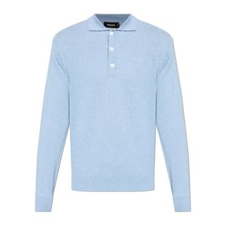 Dsquared2 Langarm-Polohemd - - Tops - Herren - Blau - S