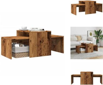 vidaXL Vidaxl - Couchtisch Altholz-Optik 100x48x40 cm Holzwerkstoff - Couchtisch - Couchtische - Beistelltisch - Sofatisch