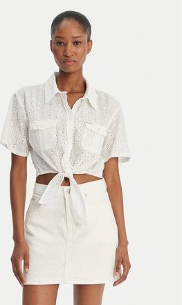 Guess Hemd W6GHA3 WO331 Wei&szlig; Regular Fit