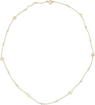 Tory Burch Tory Burch Halskette - Gold-Toned Necklace With Cultured Pearls - Gr. unisize - in Mehrfarbig - f&uuml;r Damen