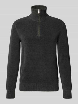 Marc O'Polo Regular Fit Troyer aus Baumwoll-Schurwoll-Mix