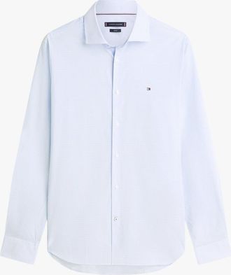Tommy Hilfiger Chemise droite en coton organique m&eacute;lang&eacute;