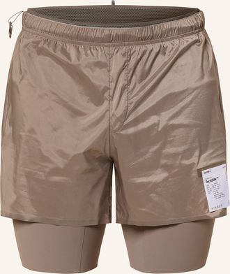 SATISFY Satisfy 2-In-1-Laufshorts Techsilk 8 beige