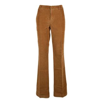 Dondup Corduroy-Hose mit weitem Bein - - Trousers - Damen - Braun - S