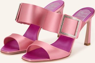 Roger Vivier Mules Trompette Mit Schmucksteinen rosa