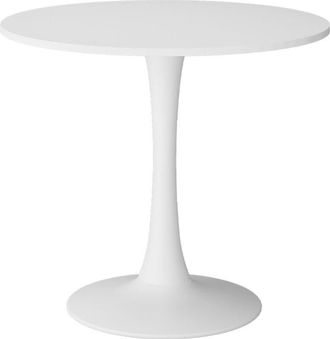 Vicco Table de salle &agrave; manger Carl, Blanc, 80x80cm