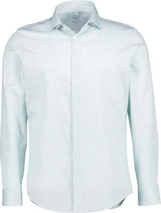 Seidensticker Seidensticker Herren Hemd blau gestreift Slim Fit