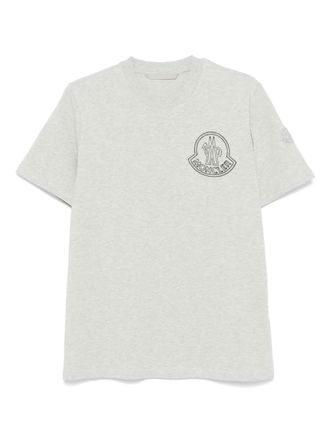 Moncler t-shirt &agrave; logo imprim&eacute; - Gris