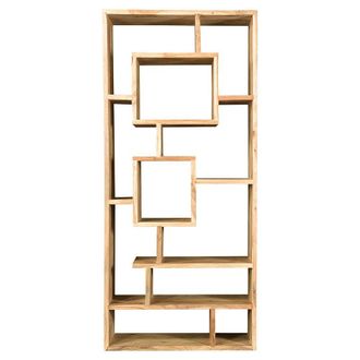 Miliboo Design-B&uuml;cherregal aus Akazienholz 80 cm CHAPMAN