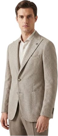 Tagliatore Homme, Vestes, Beige, Taille: S Veste crois&eacute;e