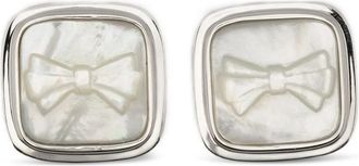 Shushu/Tong X Yvmin Bow-detail Square-frame Earrings