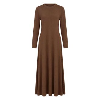 Max Mara Langes Strickkleid - - Dresses - Damen - Braun - M