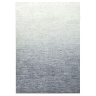 IDIMEX Teppich Ombre waschbar 200 x 300 Grau, Teppich mit Farbverlauf, Ombre-Effekt, weicher Kurzflor-Teppich modern, gummierte Unterfl&auml;che, schmutz- und was