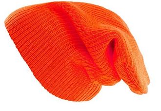 4sold (TM) Bonnet long tombant style bonnet Beanie Beany sign&eacute; 4sold - Orange - taille unique