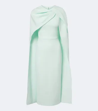 SAFiYAA Robe midi Oria &agrave; cape