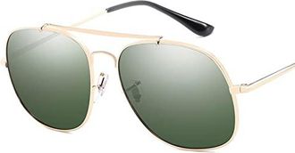 Generic Lunettes de soleil polarisées rétro en métal pour hommes (couleur : A, taille : moyen) 2026