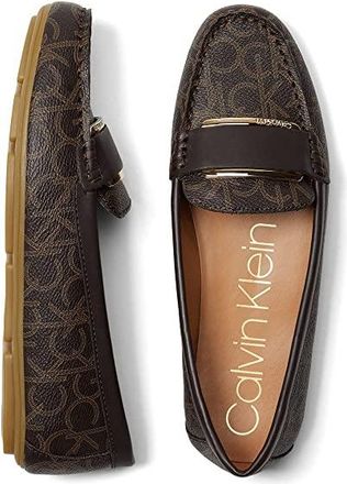 Calvin klein loafers womens brown store