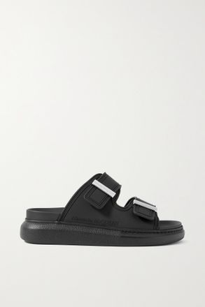 Alexander McQueen Rubber Exaggerated-sole Sandals - Black