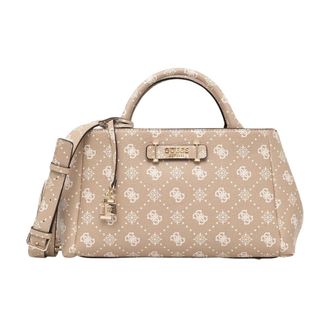 Guess Carrie Satchel - Femme - Sacs - Beige - Taille: ONE Size
