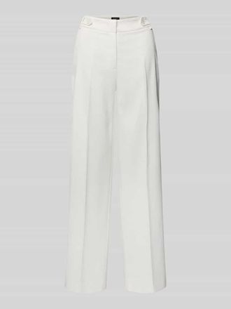 More & More Straight Leg Stoffhose mit Strukturmuster