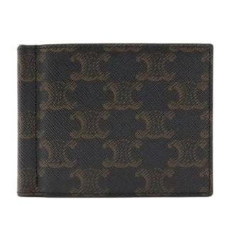 Celine Portefeuille vintage doccasion (bi-pli) - Femme - Pre-owned - Brun - Taille: ONE Size