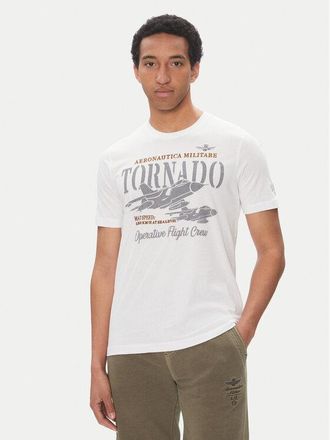 Aeronautica Aeronautica Militare T-Shirt 251TS2405J641 Weiß Regular Fit