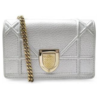 Dior Crossbody Bags - HANDTASCHE CHRISTIAN DIOR DIORAMA MICRO SILBERNE L - Gr. unisize - in Silber - f&uuml;r Damen