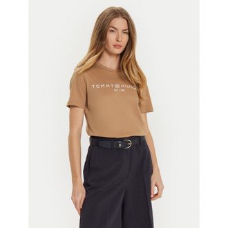 Tommy Hilfiger T-Shirt WW0WW40276 Beige Regular Fit