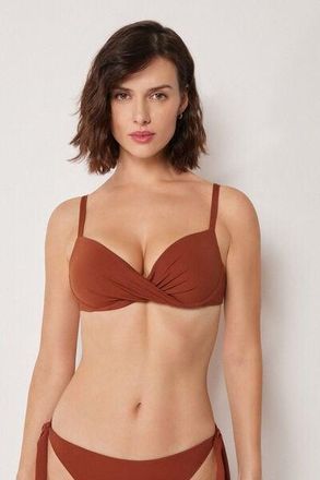 Calzedonia Super Push-up-bikinioberteil Premium Fit Braun