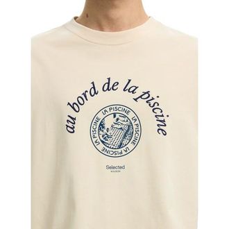 Selected T-shirt imprim&eacute; en coton