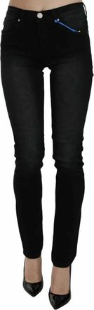 Versace Jeans Couture Femme, Jeans, Noir, Taille: 32 FR Dora Pantalon en denim coupe slim