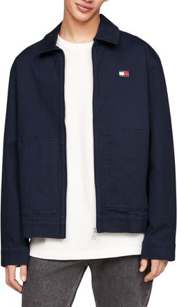 Tommy Hilfiger Tommy Jeans Herren Jacke Übergangsjacke, Blau (Dark Night Navy), S