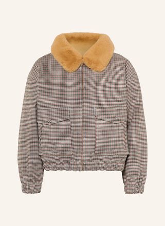 Sandro Sandro Blouson Mit Kunstfell braun