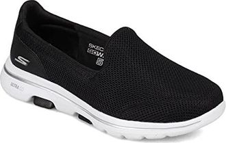 Skechers Go Walk 5 Baskets Femme Black Textile /white Trim 42 EU