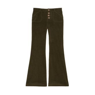 Ines De La Fressange Pantalon Charlotte - Femme - Pantalons - Vert - Taille: 42 FR