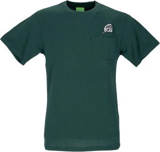 HUF Huf, Homme, Tops, Vert, Taille: XL Tee Vert avec Poche Manches Courtes