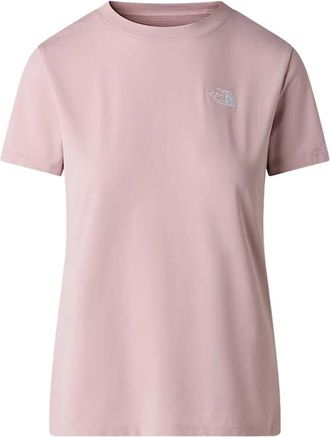 The North Face Femme, Tops, Rose, Taille: 38 FR Evolution Simple Dome Slim T-Shirt &agrave; Manches Courtes