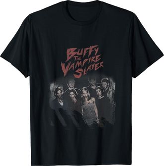 Buffy the Vampire Slayer Buffy The Vampire Slayer Distressed Vintage Slayer Group T-Shirt