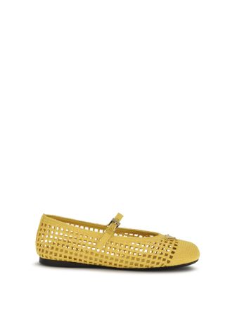 Prada Crochet Cotton Flat - Yellow