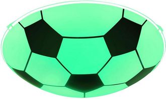 Globo Lighting Smart Home Kinder Decken Lampe DIMMBAR Fußball Glas Leuchte Alexa Google im Set inkl. RGB LED Leuchtmittel