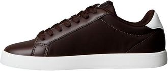 Calvin Klein Baskets Cupsole Femme Basses, Rouge (Bordeaux/Bright White), 38