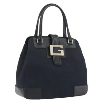 Gucci Sac &agrave; main vintage en toile Pre-owned - Femme - Pre-owned - Noir - Taille: ONE Size