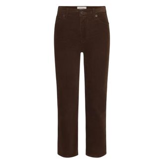 Frame Denim Femme, Jeans, Brun, Taille: W24 Jean C&ocirc;tel&eacute; Marron Taille Haute