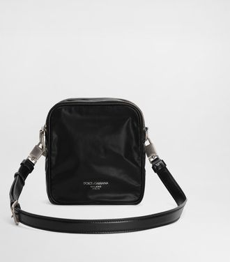 Dolce & Gabbana Leather Bag - Mann Schultertasche Schwarz Onesize