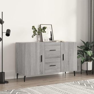 vidaXL Sideboard Grau Sonoma 100x36x60 cm Holzwerkstoff Vidaxl