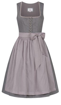 N&uuml;bler Trachtenkleid Mididirndl Fabiane in Schiefer von N&uuml;bler