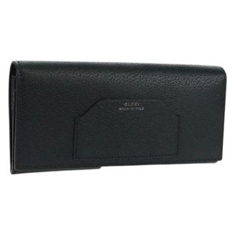 Gucci Portefeuille en cuir Pre-owned - Femme - Pre-owned - Noir - Taille: ONE Size