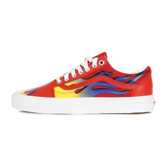 Vans Homme, Chaussures, Multicolore, Taille: 42 1/2 EU Baskets Basses Rouge/Bleu Avec Imprim&eacute;